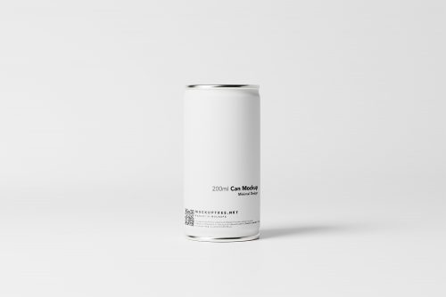 Minimalistic Aluminum Can Free Mockups | Free Mockup World