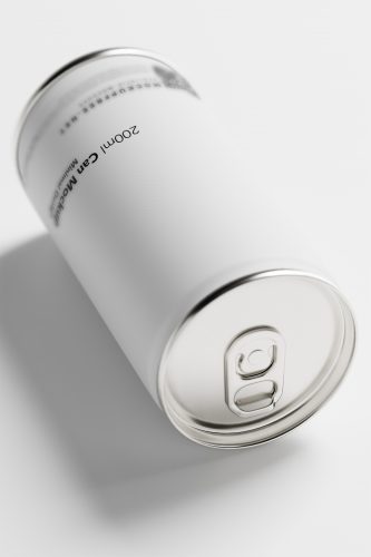 Minimalistic Aluminum Can Free Mockups | Free Mockup World