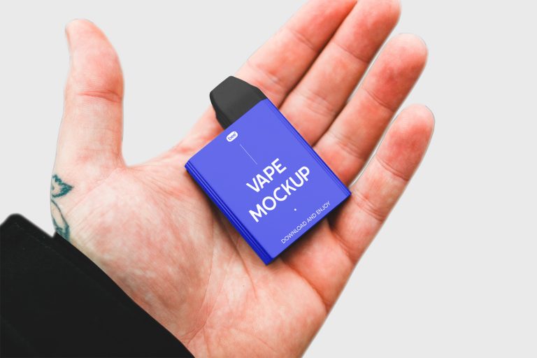 Square Electronic Vape Free Mockup — Free Mockup World