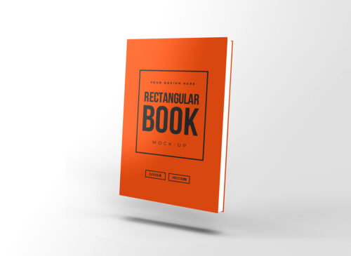 Floating Rectangular Book Mockup | Free Mockup World